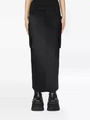 Rick Owens Firbanks Midi Skirt - Black