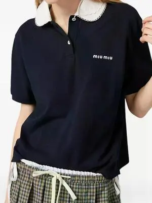 Miu Miu Piqué Polo Shirt