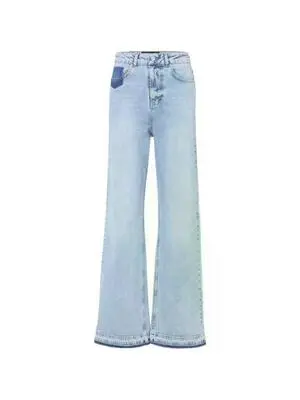 Iceberg Patch-detail Wide-leg Jeans