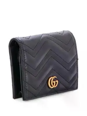 Gucci Gg Marmont Bifold Wallet Matelasse Leather Small Wallets