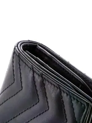 Gucci Gg Marmont Bifold Wallet Matelasse Leather Small Wallets