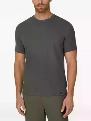 Boggi Milano T-shirt In Diagonal Cotton Blend Jersey B Tech