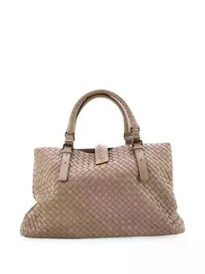 Bottega Veneta Roma Bag Intrecciato Nappa Medium Tote Bag - Neutrals