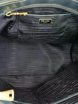 Prada Lux Saffiano Leather Xl Tote Bag - Green
