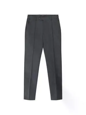 Boggi Milano Trousers In Technical Wool - Grey