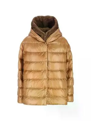 Herno Quilted Hooded Jackets - Neutrals