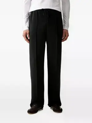 Guess Logo-patch Drawstring Track Pants - Black