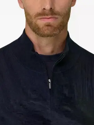 Boggi Milano Extra-fine Merino Wool Quarter-zip Jumper