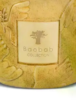 BAOBAB COLLECTION Dove Embossed Glass-vessel Candle - Yellow