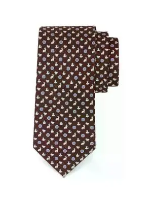 FERRAGAMO Animal-print Tie