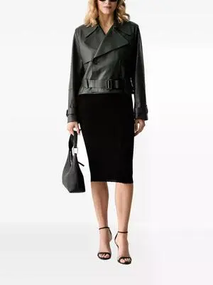 Guess Knitted Button-detail Midi Skirt