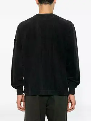 Stone Island Corduroy Textured Crew Neck Sweater