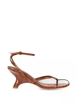 Simkhai Croc-effect Kelsey Sandals