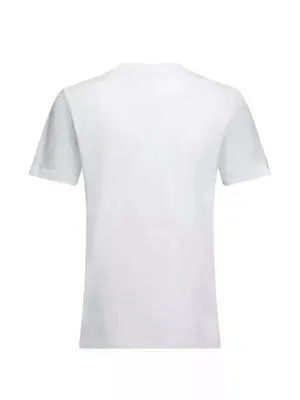 Karl Lagerfeld Logo-embroidered T-shirt With Button Detail
