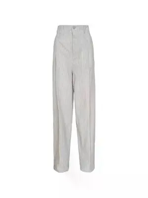 N°21 Striped Wide-leg Trousers - Neutrals