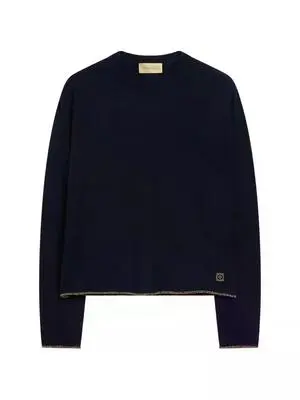 Momoni Karasu Lurex-trim Sweater - Blue