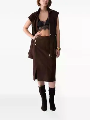 Liu Jo Suede Midi Skirt