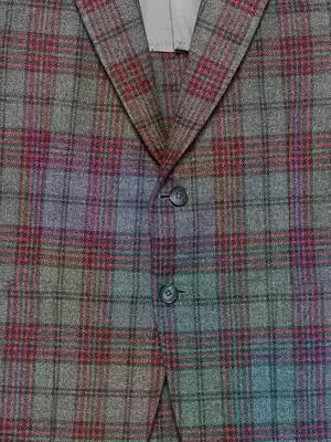 Isaia Check-pattern Notch-lapel Blazer
