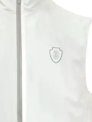 Brunello Cucinelli Bonded Logo-embroidered Reversible Gilet