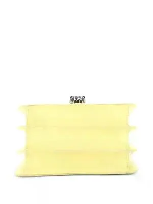 BVLGARI Serpenti Forever Top Handle Bag Leather Small Satchel - Yellow