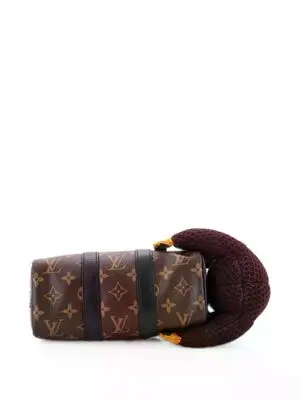 LOUIS VUITTON Keepall Bandouliere Monogram Canvas With Friends Plush Monkey Xs Crossbody Bag