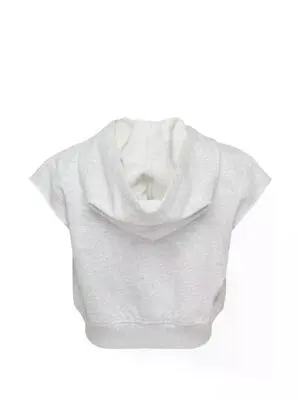 Alexander Wang Zip-up Short-sleeve Hoodie