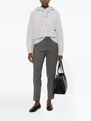 Antonelli Firenze Sequin-embellished Drawstring Hoodie - Grey