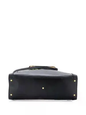 Gucci Diana Nm Bamboo Handle Leather Medium Tote Bag - Black
