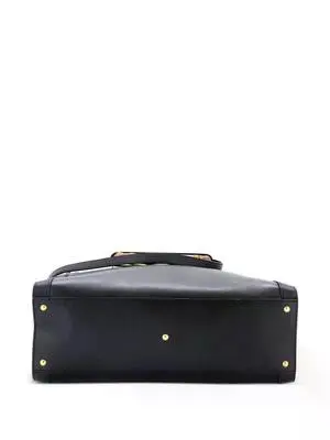 Gucci Diana Nm Bamboo Handle Leather Medium Tote Bag - Black
