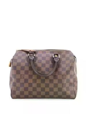 LOUIS VUITTON Speedy Handbag Damier 25 Satchel - Brown