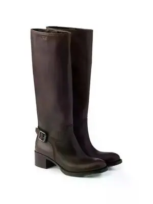 Prada Leather Boots - Brown