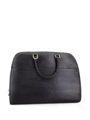 LOUIS VUITTON Sorbonne Handbag Epi Leather Business Bag - Black