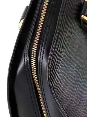 LOUIS VUITTON Sorbonne Handbag Epi Leather Business Bag - Black