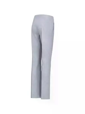 Marella Pressed-crease Belt-loop Trousers - Grey