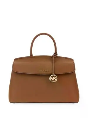 Michael Kors Hamilton Logo-plaque Leather Tote Bag - Brown