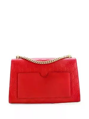 Gucci Padlock Guccissima Leather Medium Shoulder Bag - Red