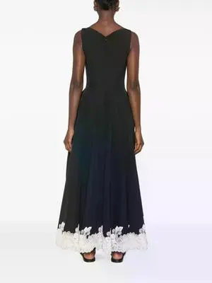 Simkhai Mira Lace-trim Midi Dress - Black