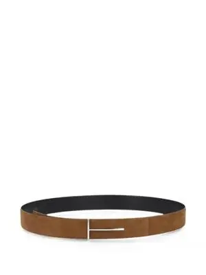 TOM FORD Suede Belt - Brown