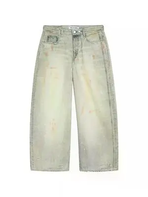 WON HUNDRED Lyon Digital-print Distressed Jeans - Blue