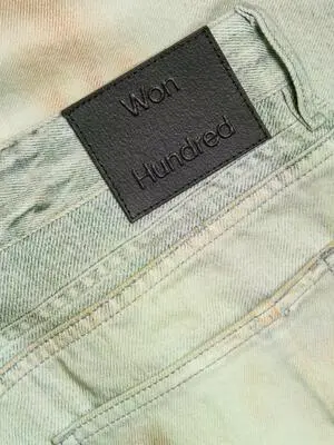 WON HUNDRED Lyon Digital-print Distressed Jeans