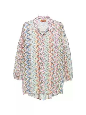 Missoni Zigzag-knit Shirt - Neutrals