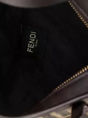 Fendi Roll Ff Fabric Mini Tote Bag - Brown