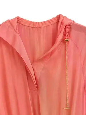DANAME Chain-detail Hooded Blouse