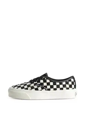 VANS Authentic Checkerboard Sneakers - Black