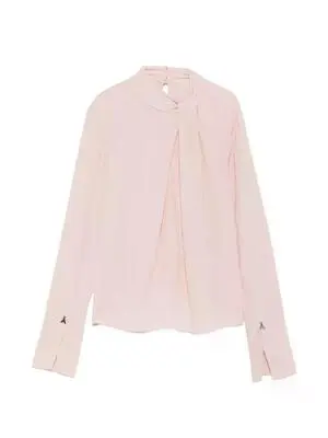 Patrizia Pepe Draped Long-sleeve Blouse - Pink