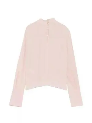 Patrizia Pepe Draped Long-sleeve Blouse - Pink