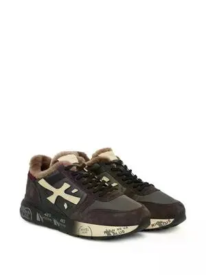 Premiata Mick Shearling-lined Leather Sneakers