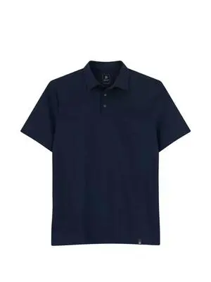 Boggi Milano Polo In Stretch Supima Cotton Jersey - Blue