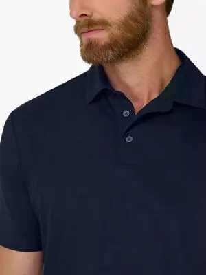 Boggi Milano Polo In Stretch Supima Cotton Jersey - Blue