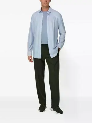 Boggi Milano Shirt Striped Stretch Nylon B Tech Slim Fit